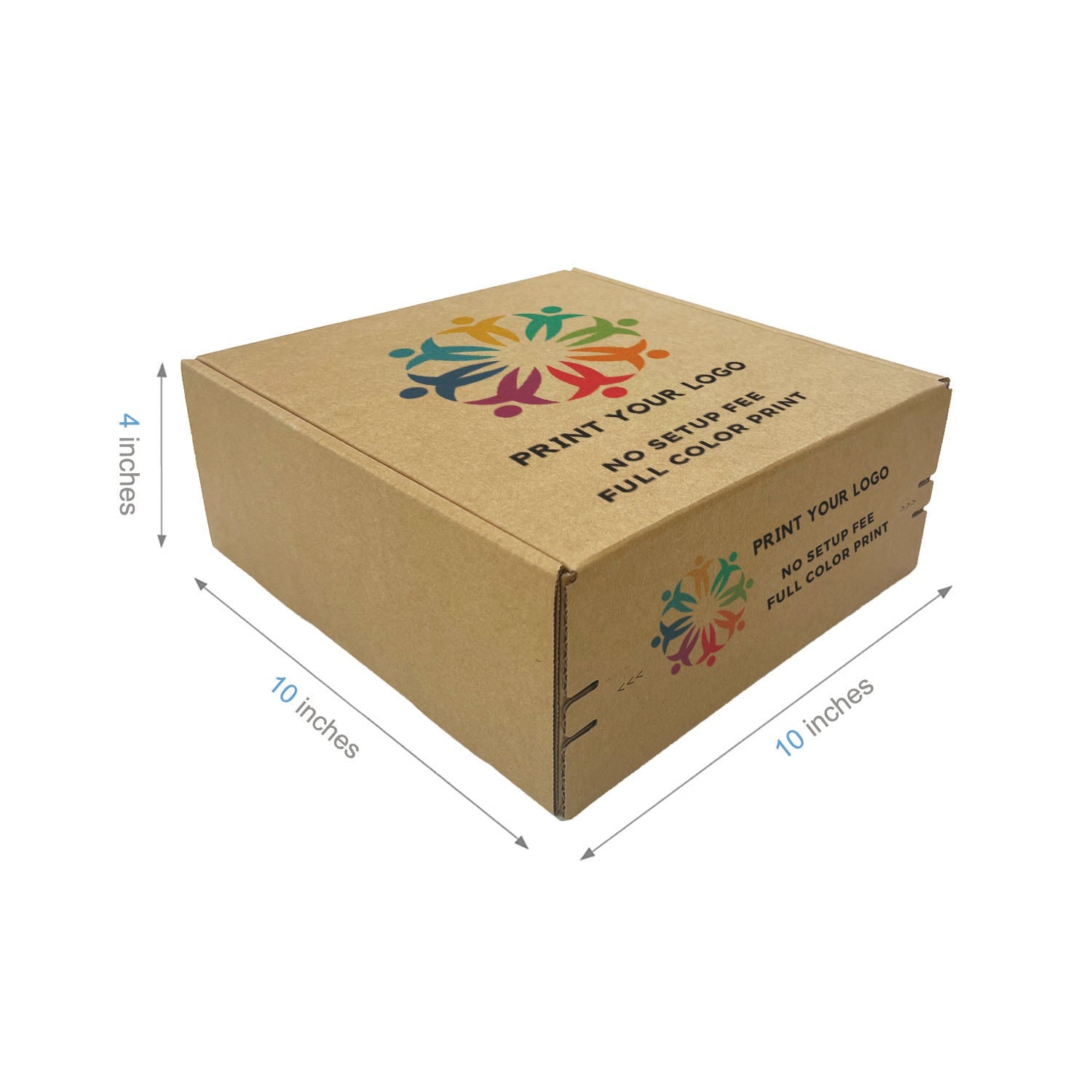 Custom Kraft Literature Corrugated Paper Mailer Boxes Self-Seal Tape ...