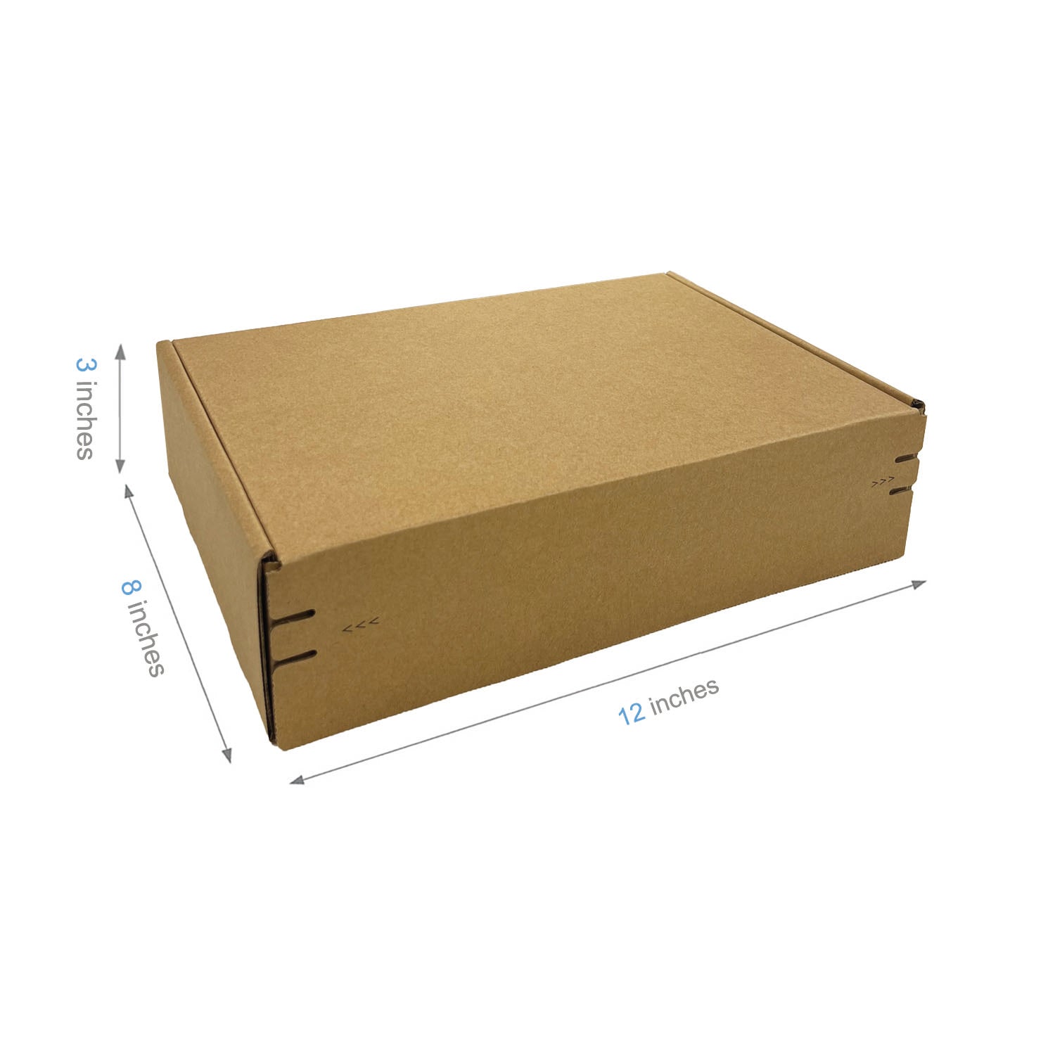 Kraft Literature Corrugated Paper Mailer Boxes Self-Seal Tape - 12" x ...