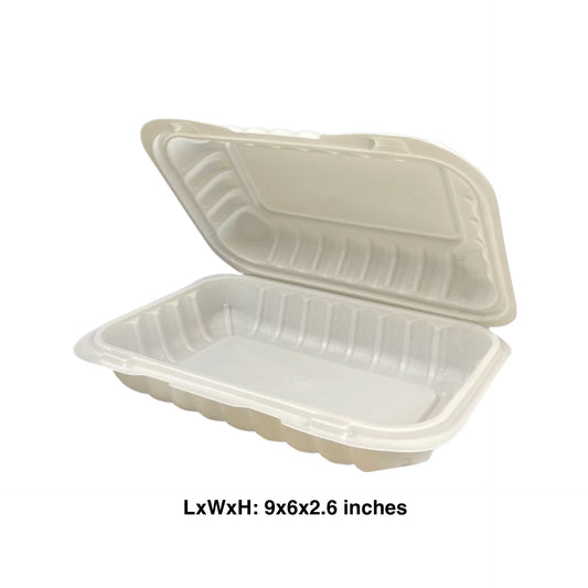 PP Clamshell Containers 9" x 6" – Kis Paper